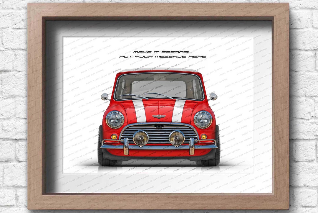 Personalised Mini Cooper S Print Handmade Artwork Print / - Etsy