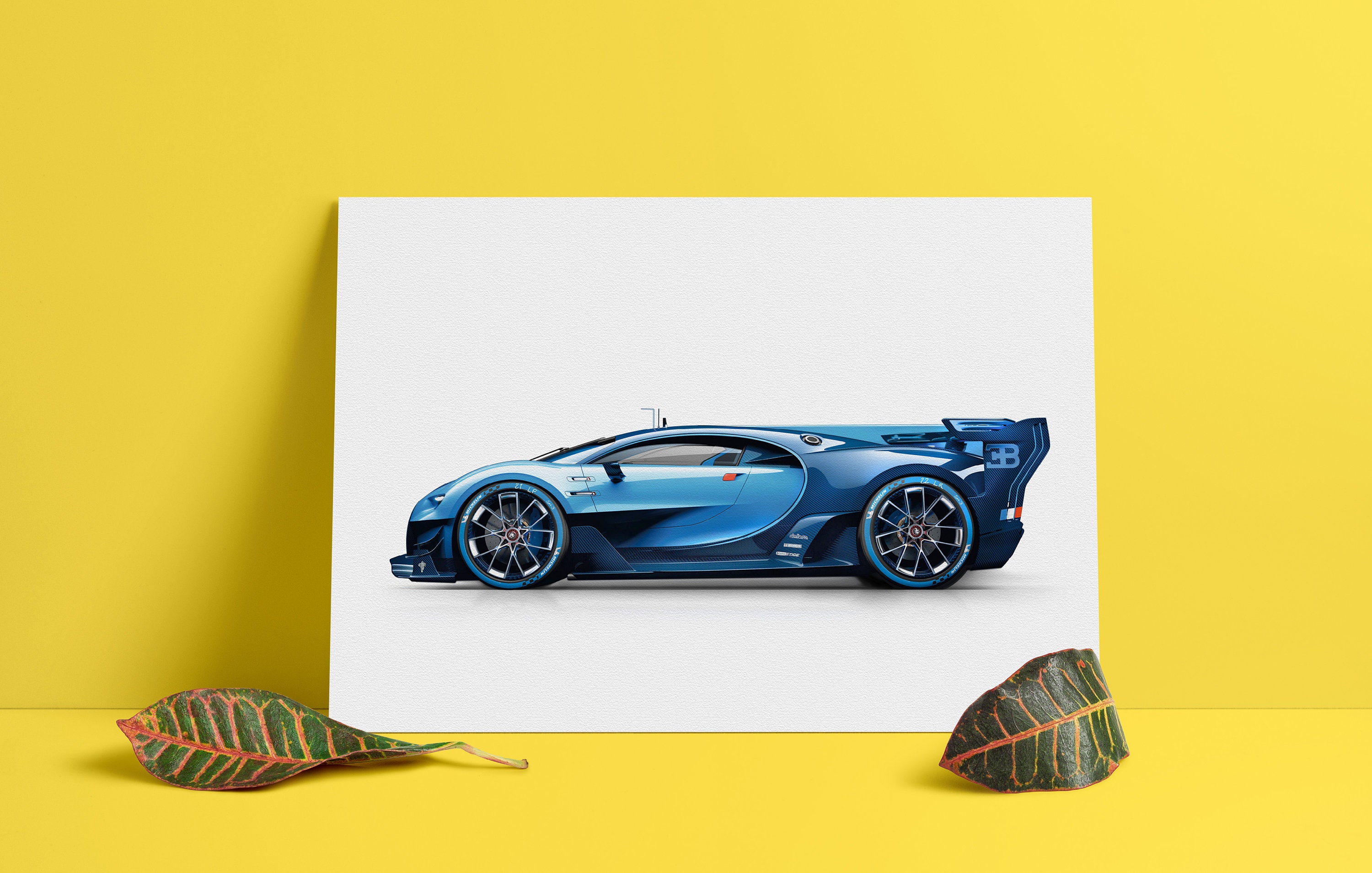 Bugatti GT Personalise Poster for Car Lovers / Hand Made Art - Etsy