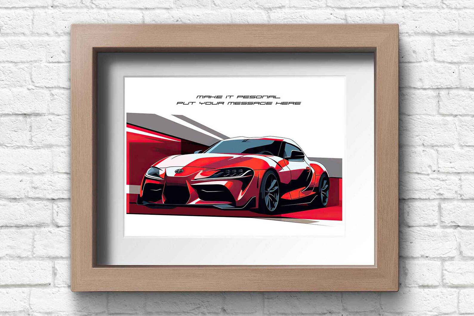 Toyota Supra A90 (fifth Generation), Handmade Personalisable Artwork ...
