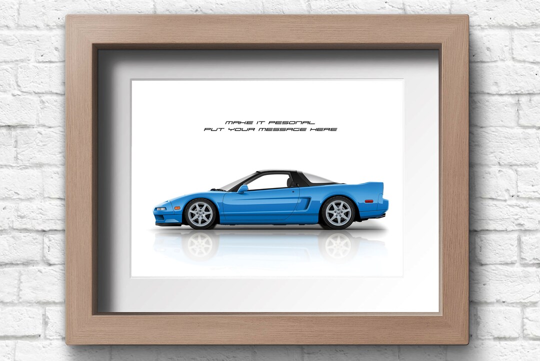 Personalisable Honda Acura NSX Poster, Gift for Car Lovers, Handmade ...