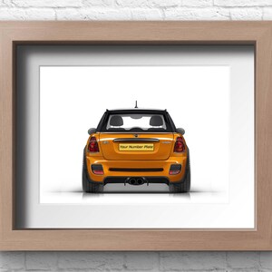 Personalised Mini Cooper (R56) JCW Print, Handmade Artwork Print on ...