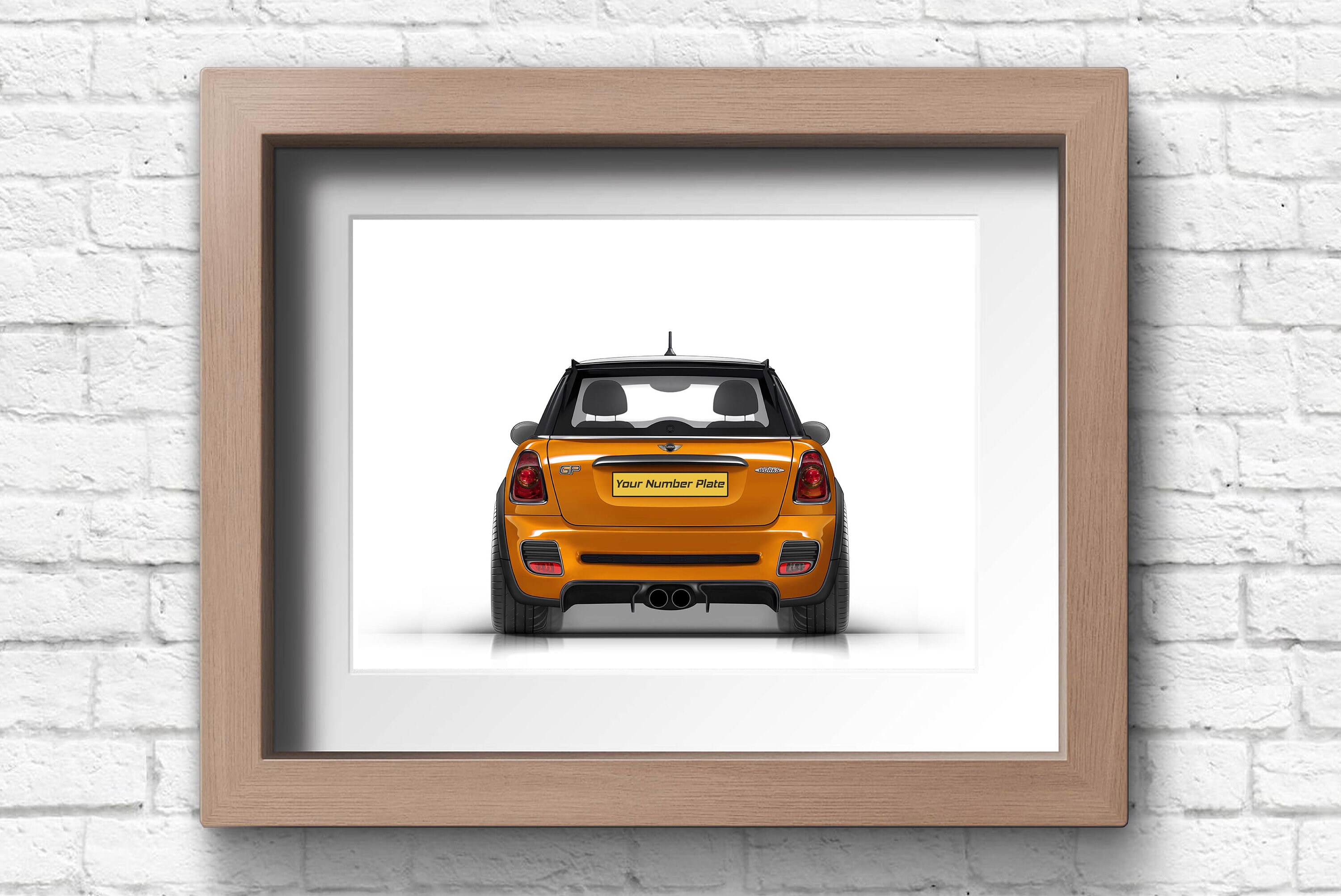 Personalised Mini Cooper (R56) JCW Print, Handmade Artwork Print on ...