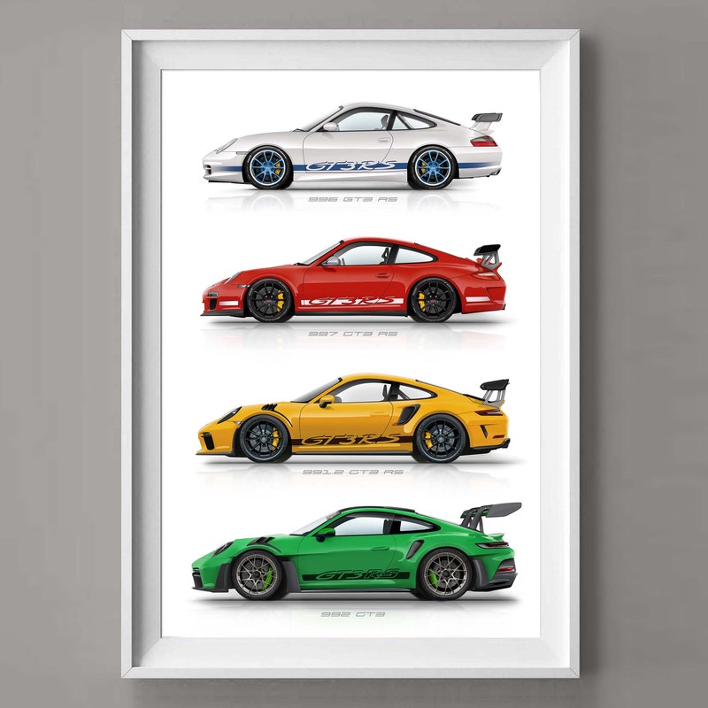 Porsche 911 Gt3 Rs Poster - Etsy