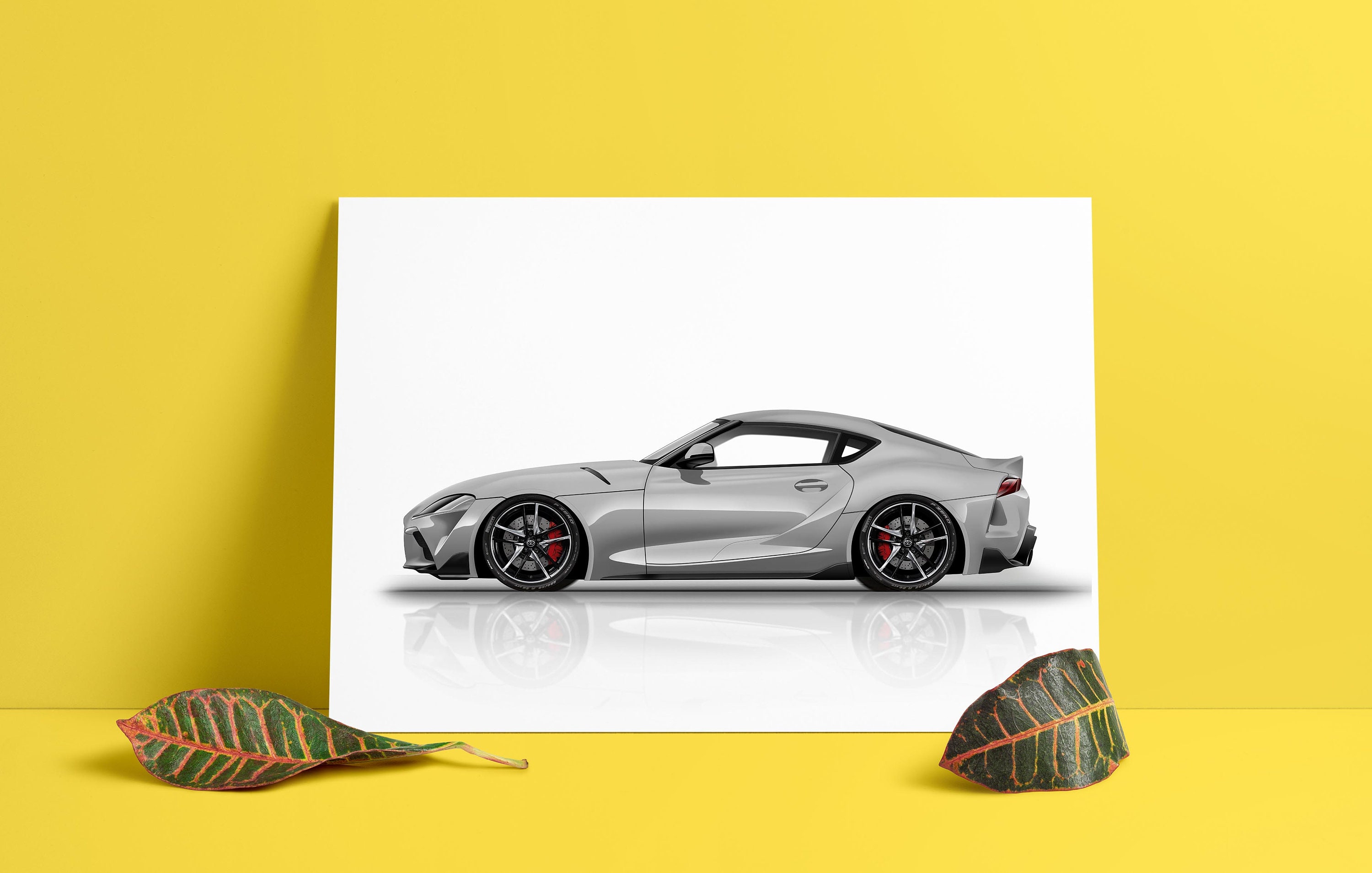 Personalised Toyota Supra Print for Car Lovers, Handmade Artwork Print ...
