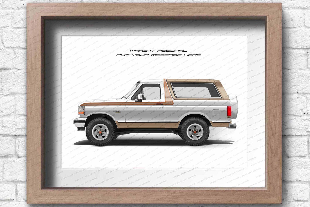 Ford Bronco 5th Generation Personalise Poster Gift for Car Lovers ...