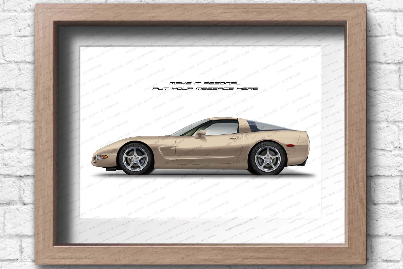 Chevrolet Corvette C5 Personalise Poster for Car Lovers / Hand Made Art ...