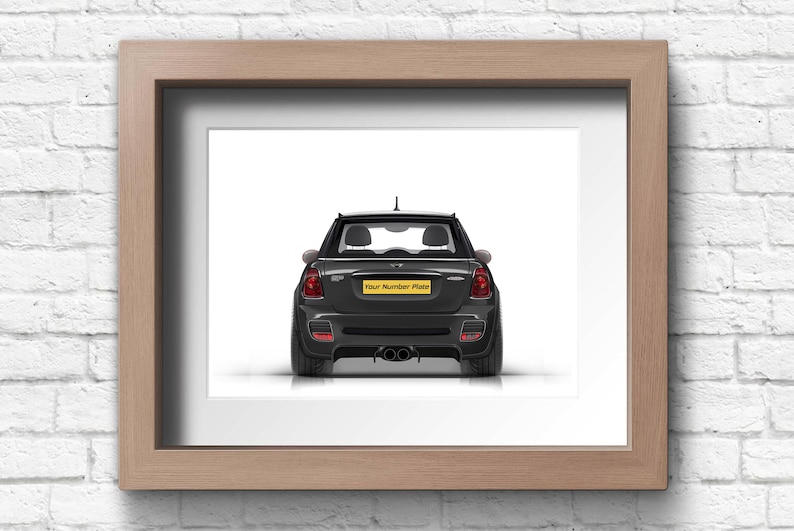 Personalised Mini Cooper (R56) JCW Print, Handmade Artwork Print on ...