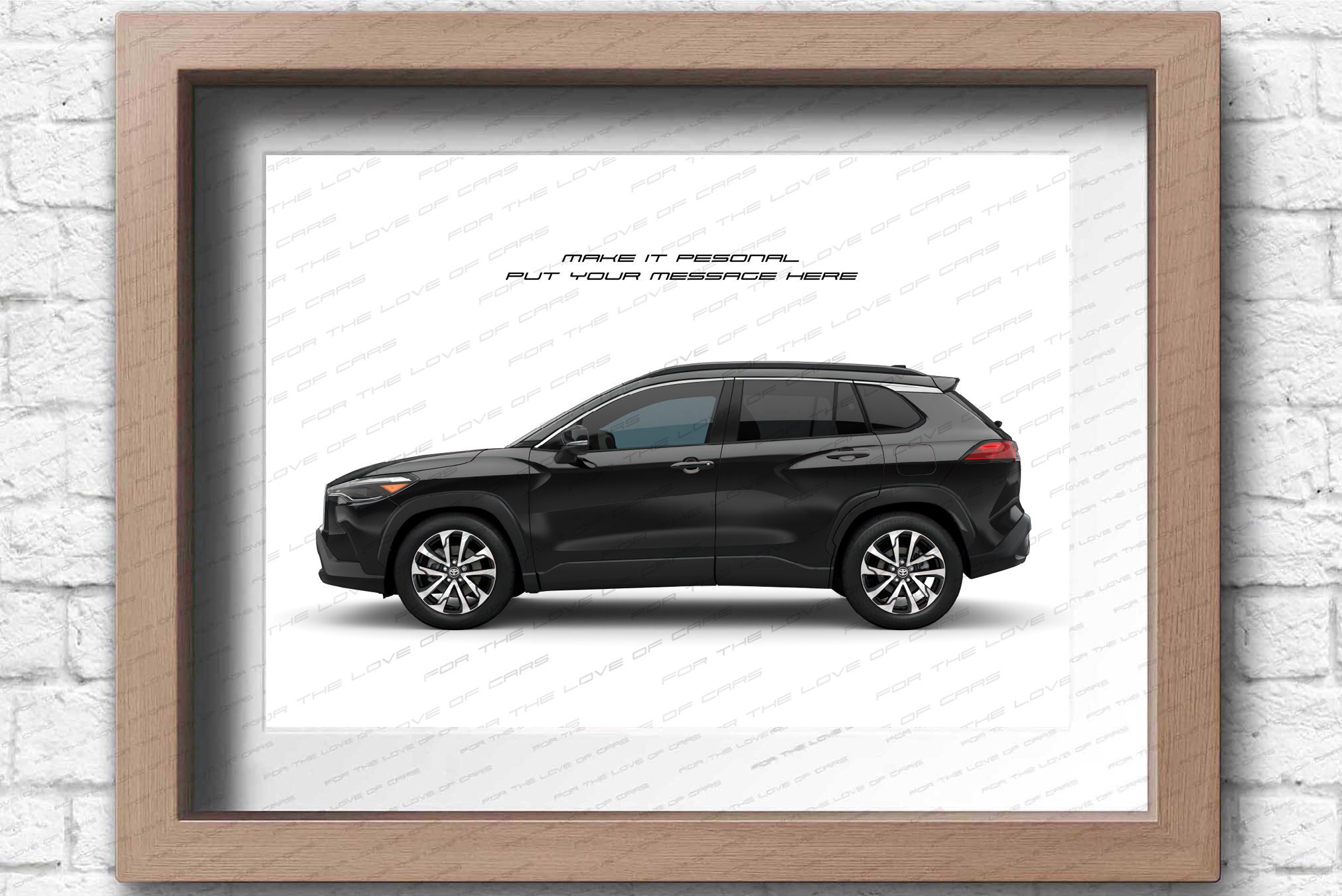 Personalisable 2024 Toyota Corolla Cross Poster, Gift for Car Lovers ...