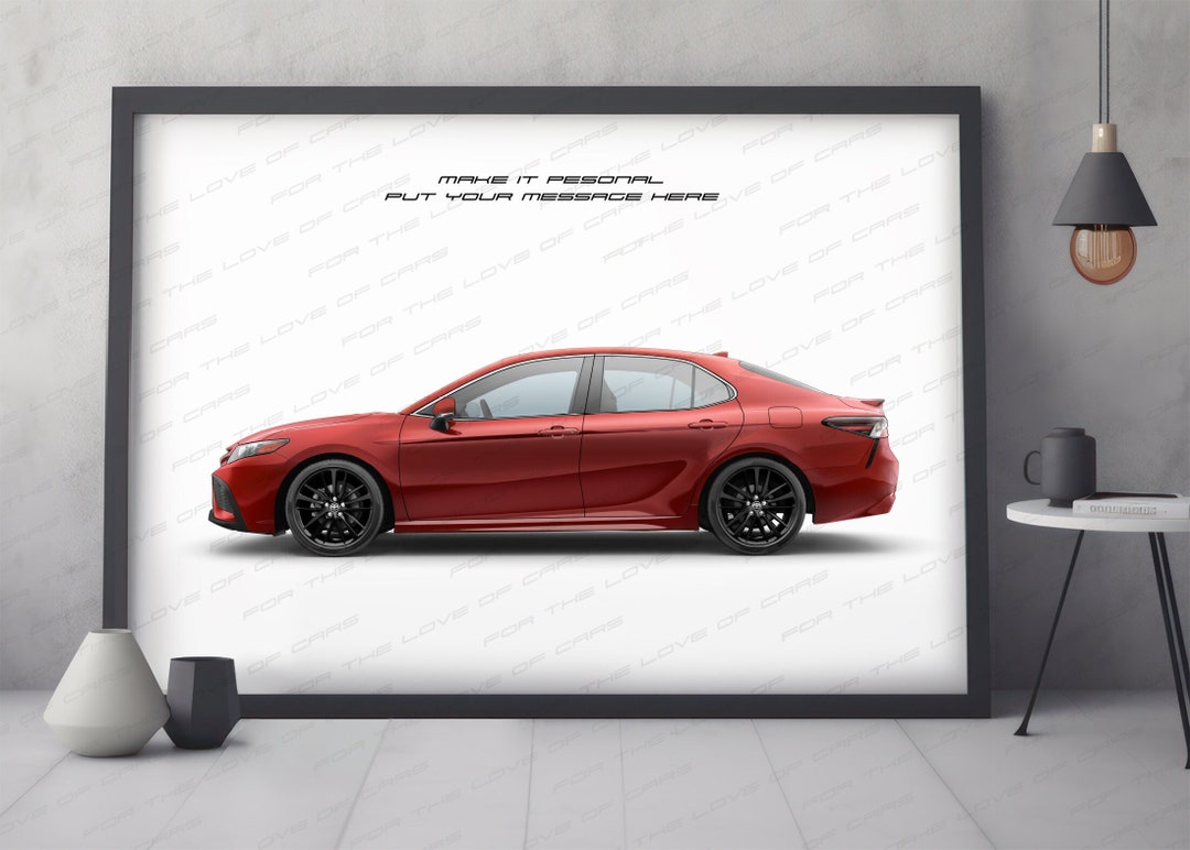 Personalisable 2024 Toyota Camry Poster, Gift for Car Lovers, Handmade ...