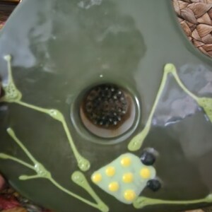 Lanz Russell Frog Flower Frog, Signed Pottery, Floral Ikebana - Etsy