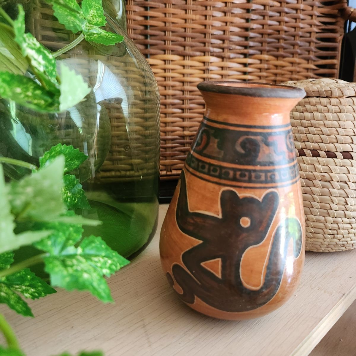 Guaitil Ancestral Costa Rica Pottery Vase Ochre Terracotta - Etsy