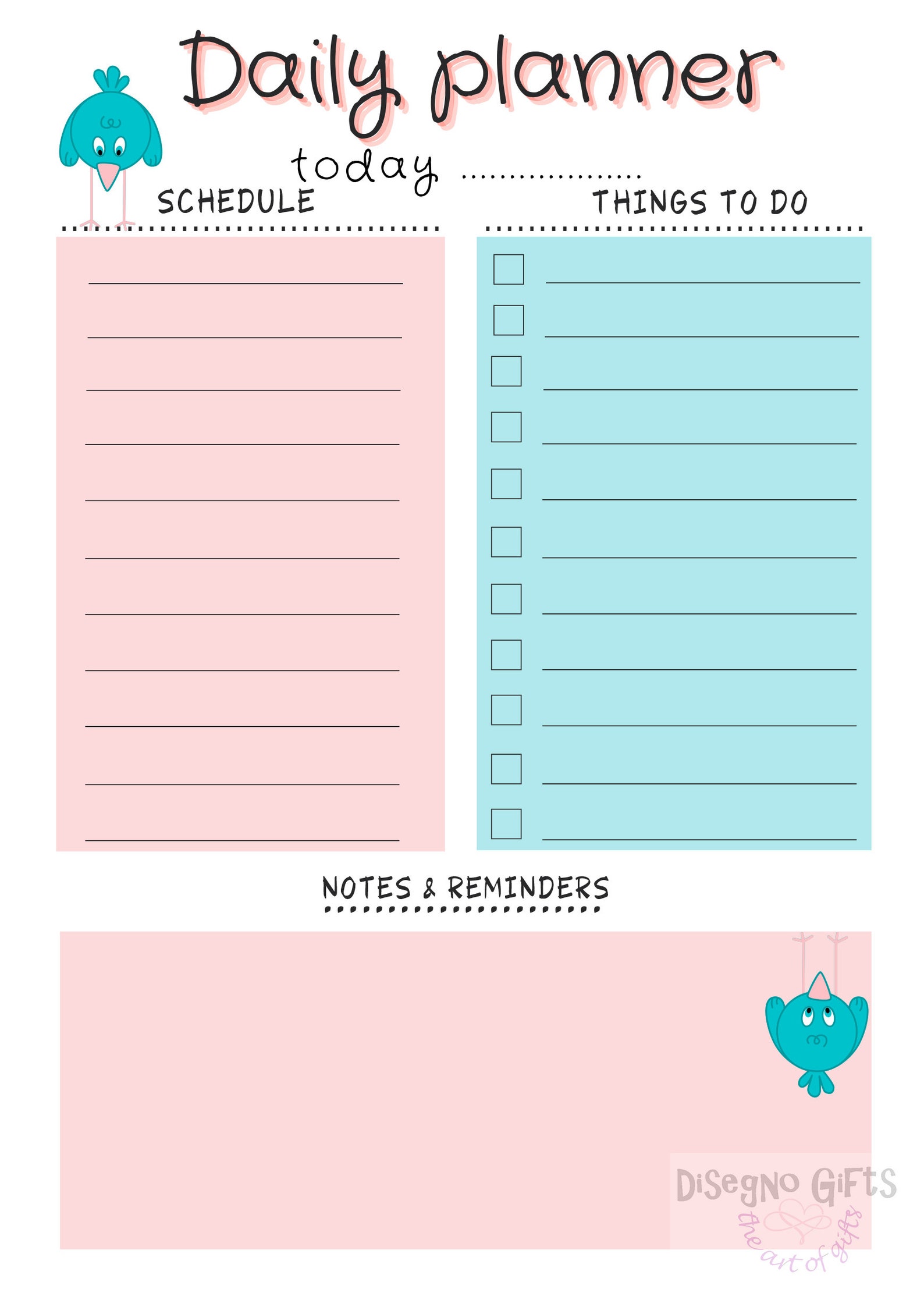 Bullet journal planner template daily planner 3 different | Etsy