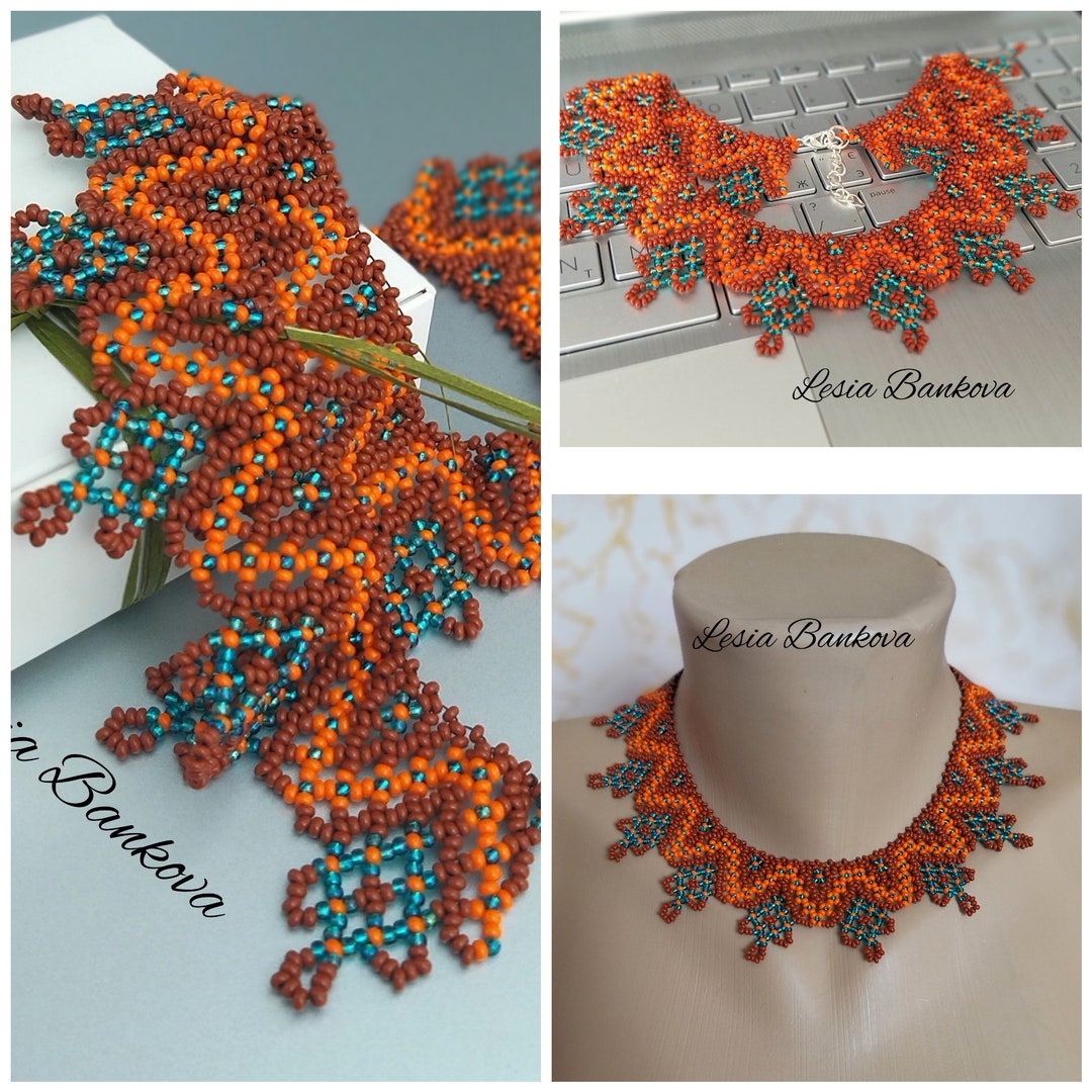 Folk Ukrainian Necklace Silyanka Necklace Ukrainian - Etsy