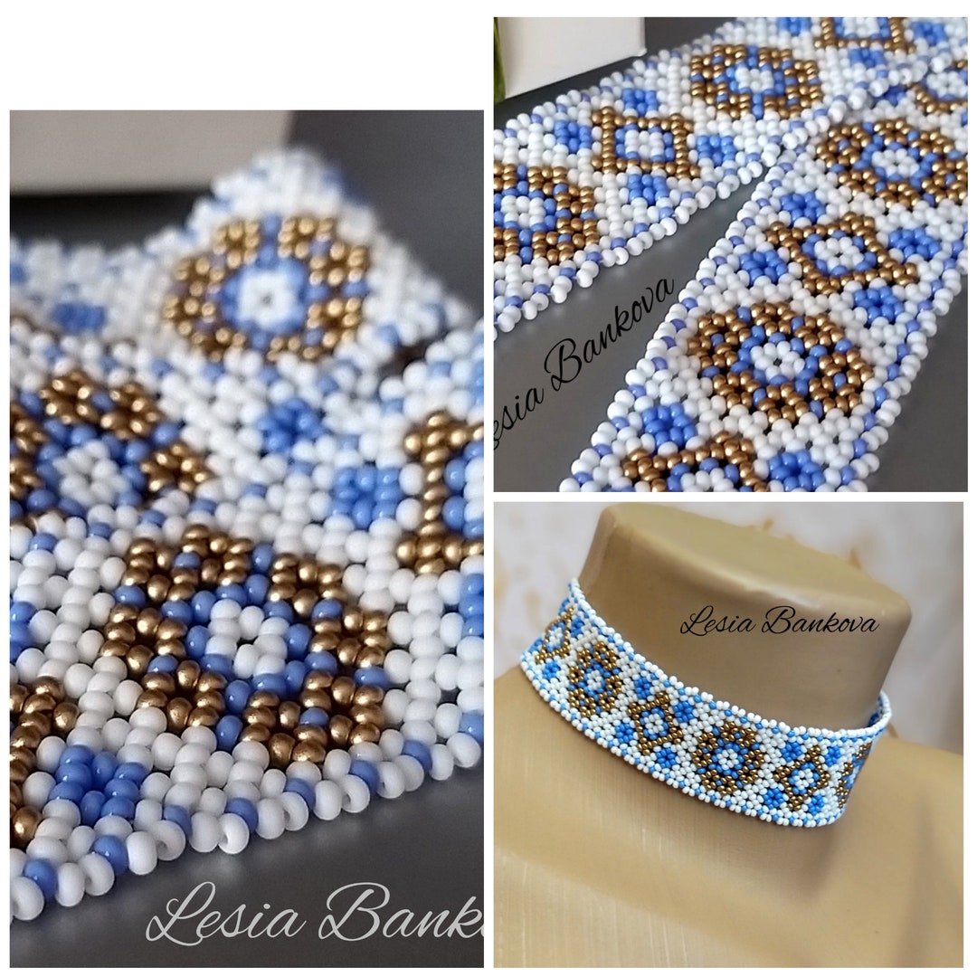 Folk Ukrainian Necklace Silyanka Necklace Ukrainian Traditional ...