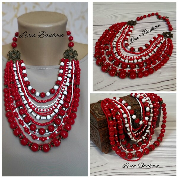 Multi Layer Necklace - Etsy