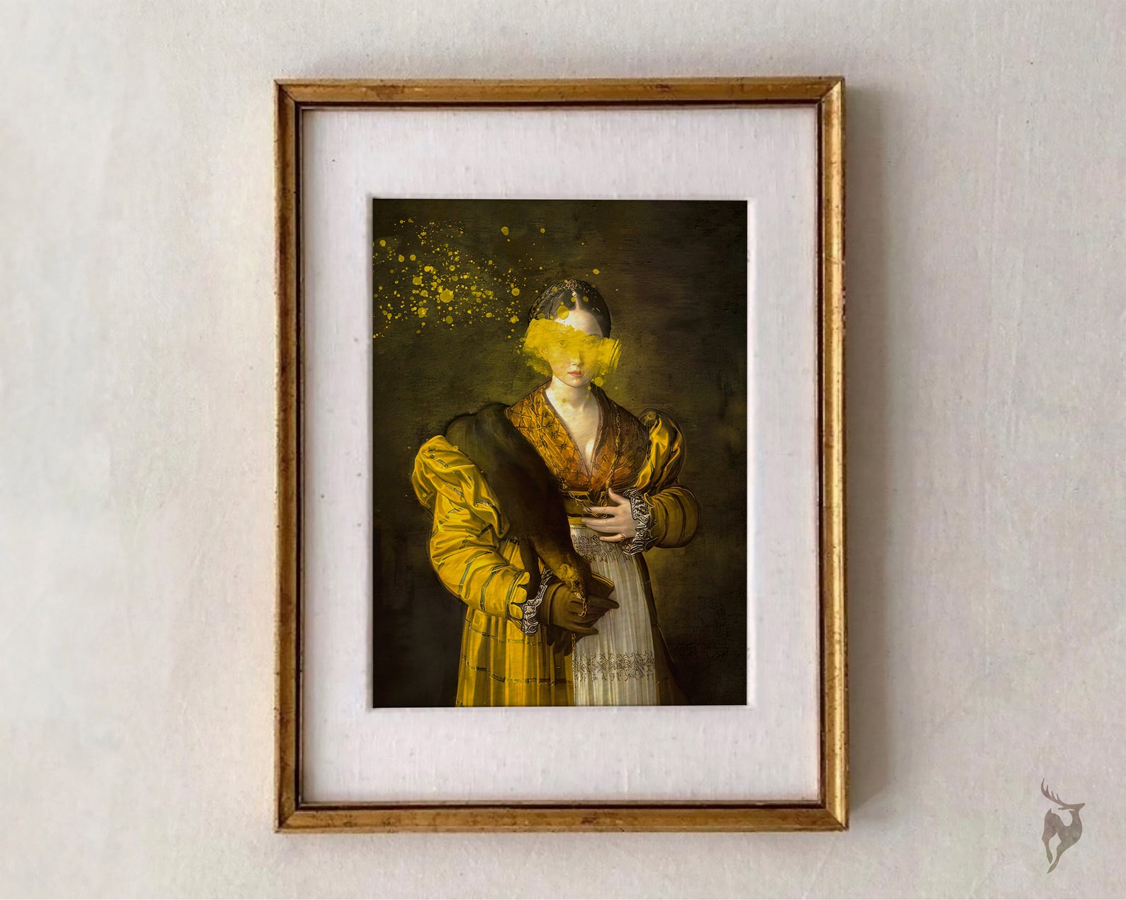 Altered Painting Female Surreal Portrait Drawing Downloadable - Etsy