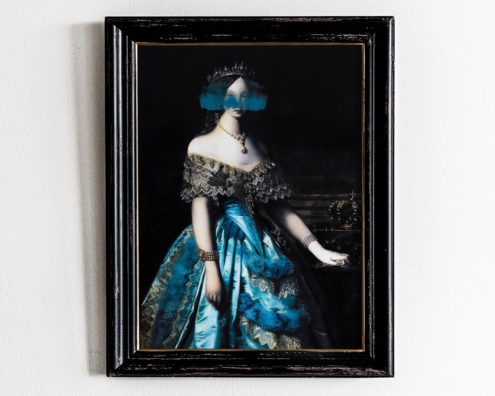 Altered Painting Modern Art Print Altered Art Modern | Etsy