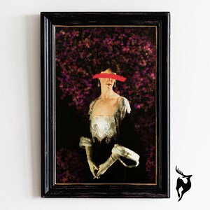 Altered Art Portrait, Quirky Wall Art, Surreal Painting Collage ...