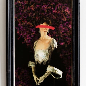 Altered Art Portrait, Quirky Wall Art, Surreal Painting Collage ...