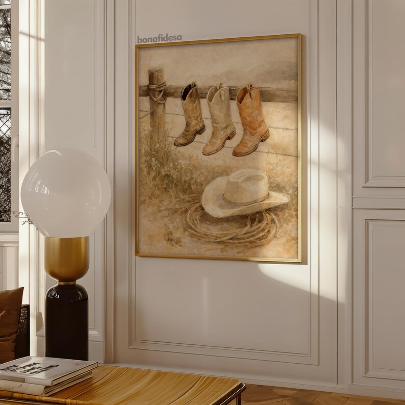 Arte de parede no estilo faroeste, pôster moderno country, arte para ...