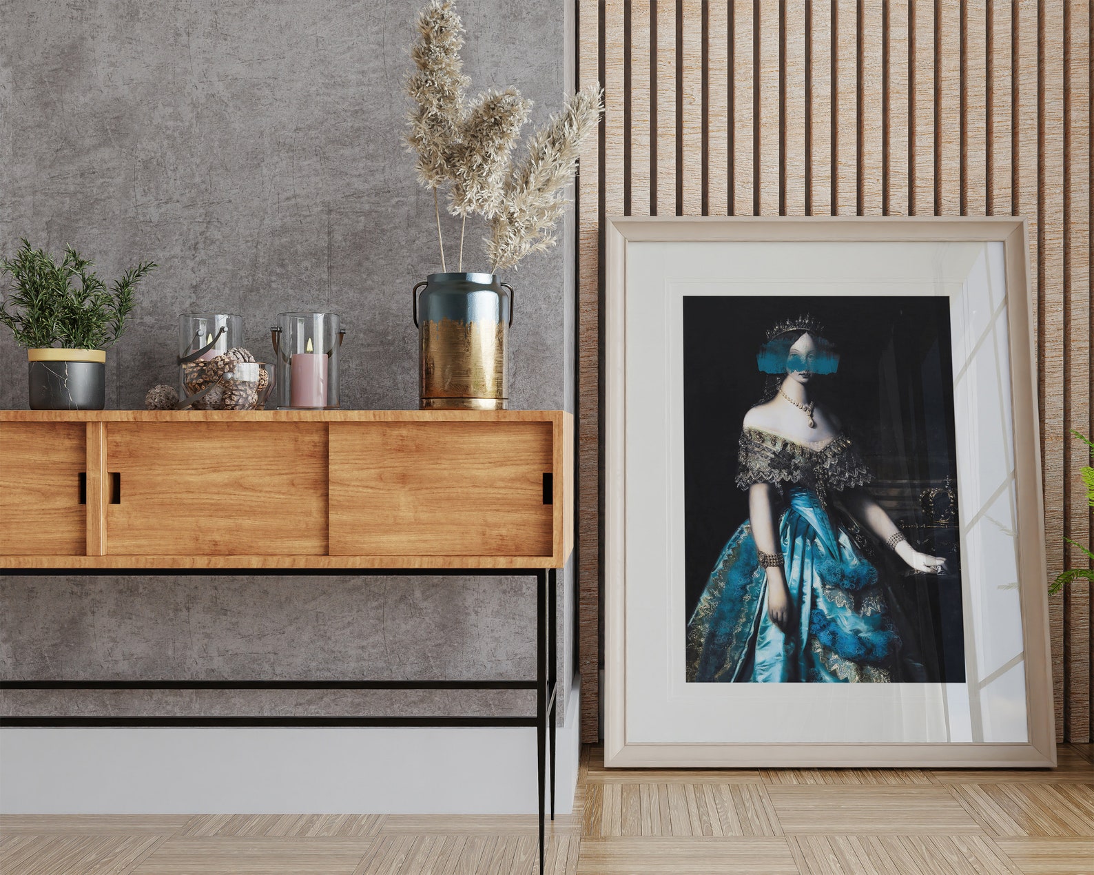 Altered Painting Modern Art Print Altered Art Modern | Etsy