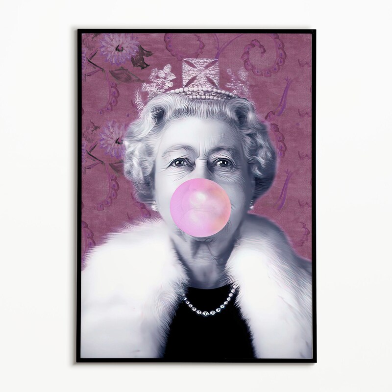 Queen Elizabeth Art - Etsy