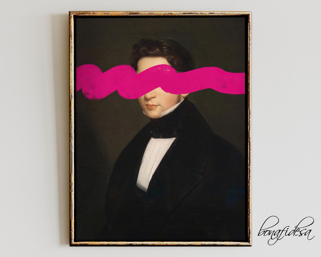 Maximalist Decor,fun Altered Portrait,funny Renaissance,altered Classic ...