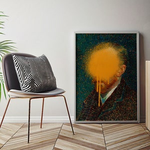 Van Gogh Portrait,pop Art Renaissance,altered Art,botticelli Wall Art ...