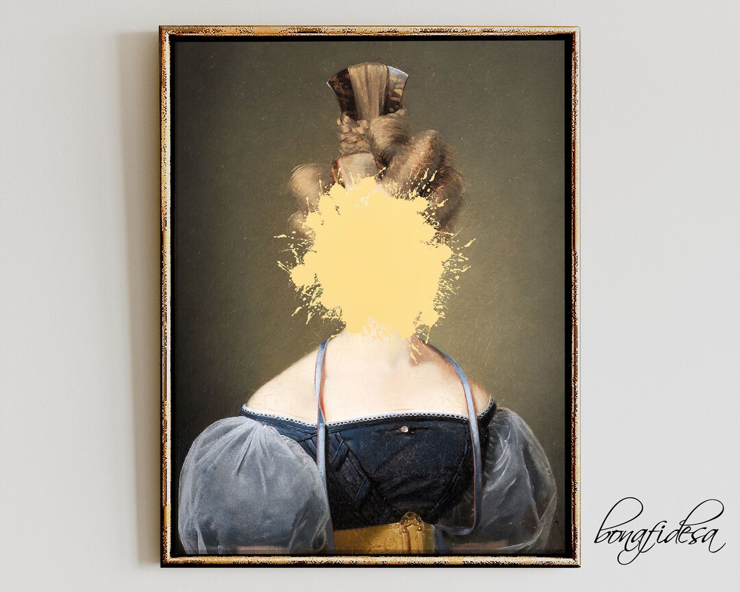 Faceless Painting, Faceless Art, Minimalist Portrait, Boho Prints ...