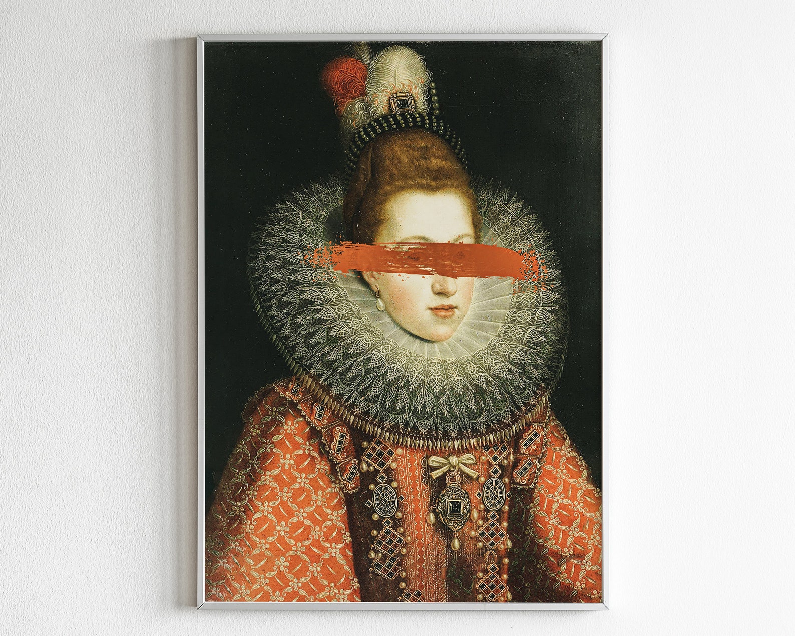 Eclectic Wall Art Woman Altered Portrait Modern Oil - Etsy