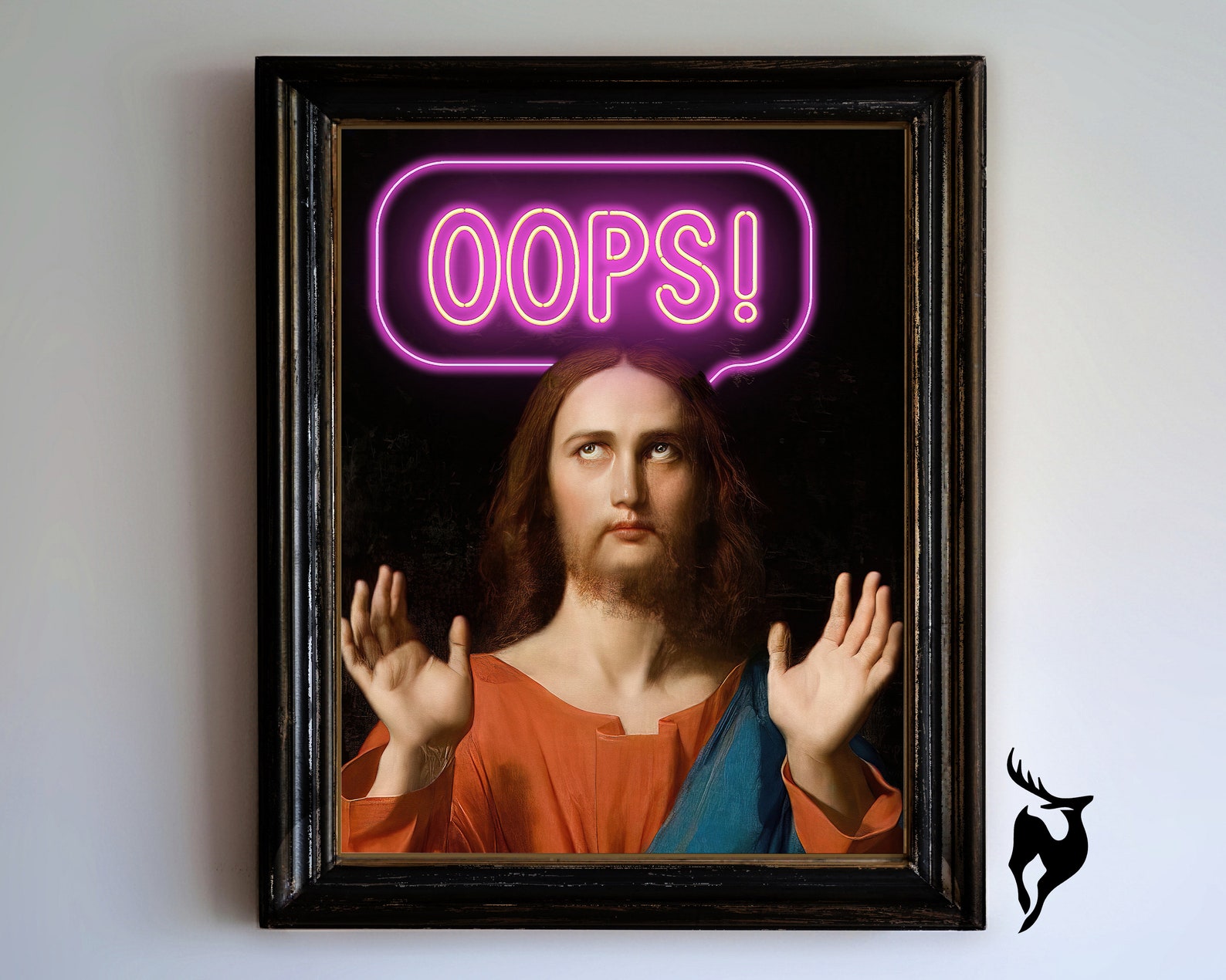 OOPS Funny Printable Wall Artalter Arteclectic Wall - Etsy