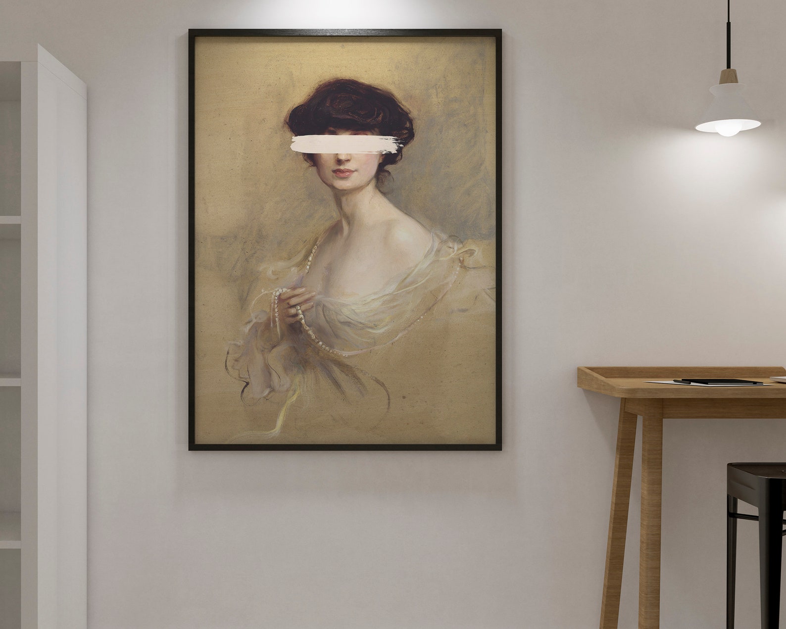 Altered Art Portrait Altered Painting Eclectic Wall Art | Etsy