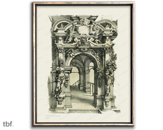 Vintage Architecture Drawing Downloadable Prints Ink Sketch | Etsy