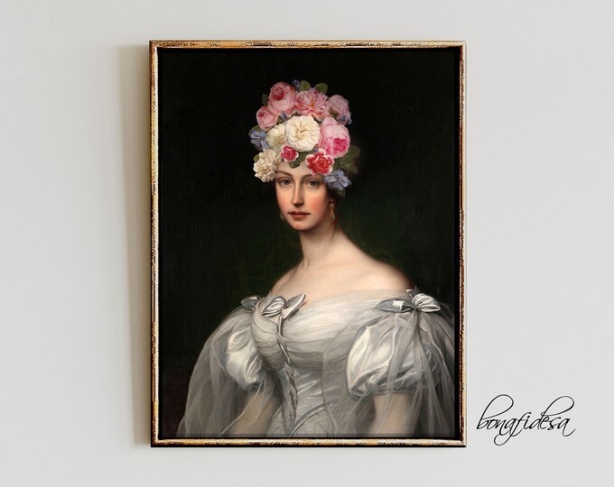 Goth Room Decor, Altered Art Print, Dark Coquette Decor, Rococo Art ...