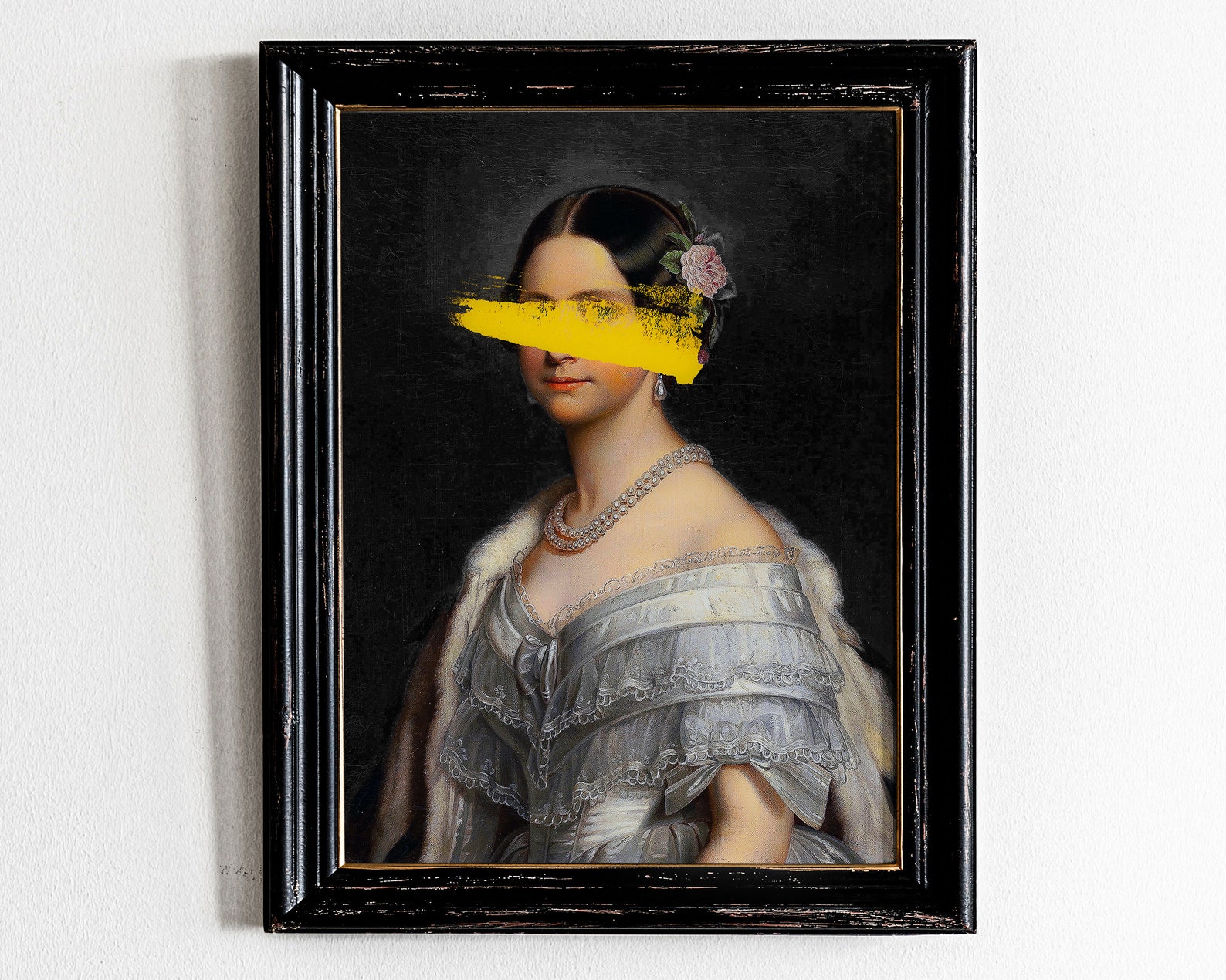 Altered Portrait Painting Modern Art Print Altered Art | Etsy