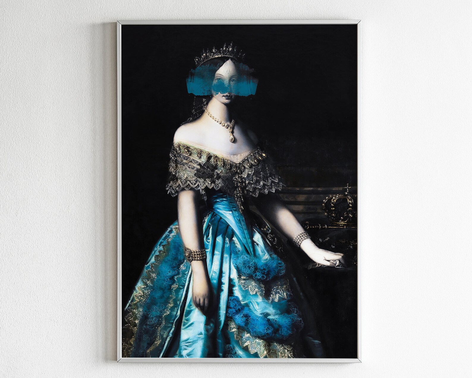 Altered Painting Modern Art Print Altered Art Modern | Etsy