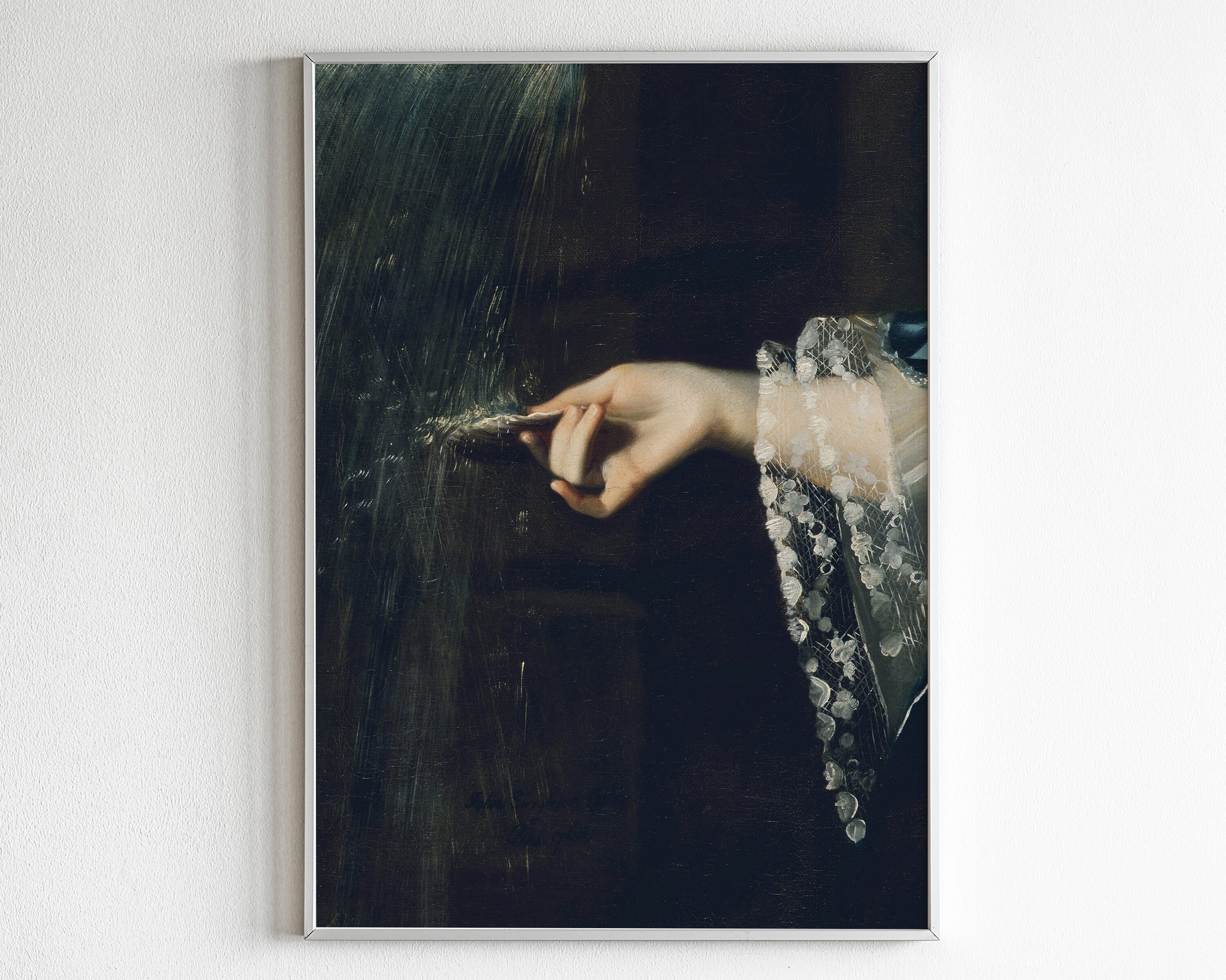 Vintage Hand Detail Art Print: Eclectic Gallery Wall Decor (digital ...