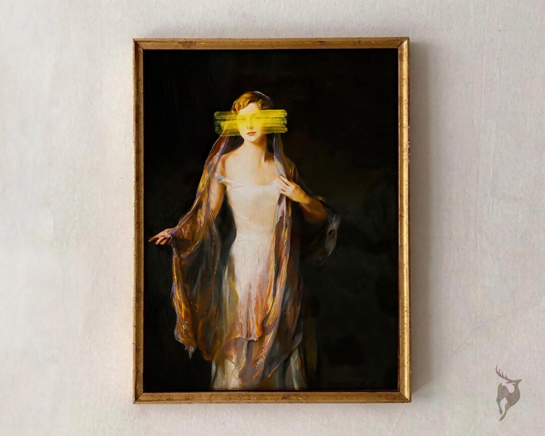 Altered Art Portrait, Rococo Woman, Eclectic Wall Decor (digital ...