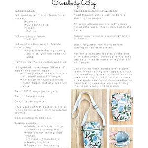 PDF Crossbody Bag Pattern - Sling Bag - Cross Body Bag - Side Bag ...
