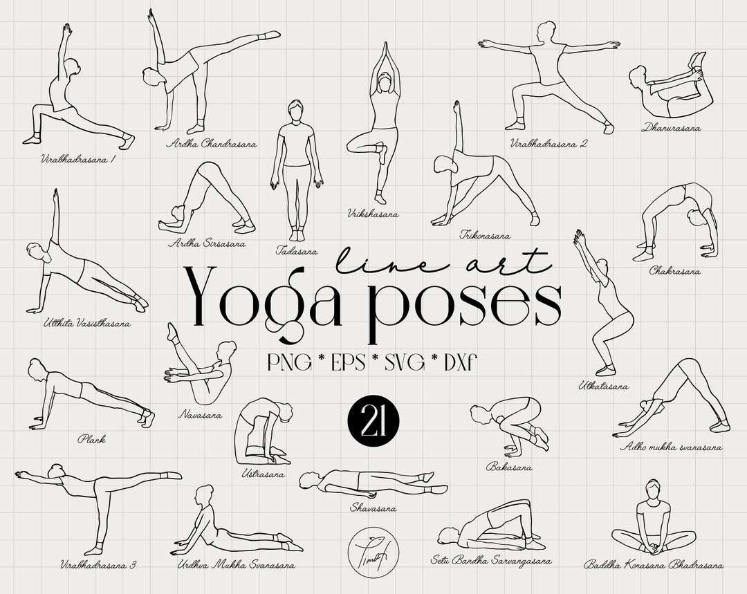 Yoga Exercise Svg, Gym Clipart, Spiritual Svg One Line Drawing Mental ...