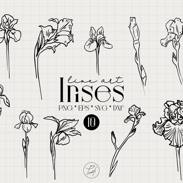 Dxf File Iris - Etsy