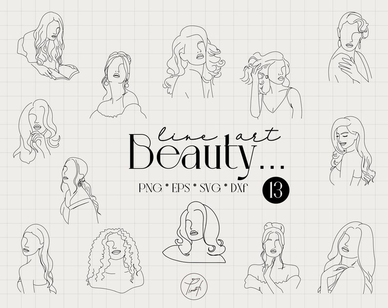 Woman Line Drawing Single Line Art Svg Bundle Zodiac Svg - Etsy Israel