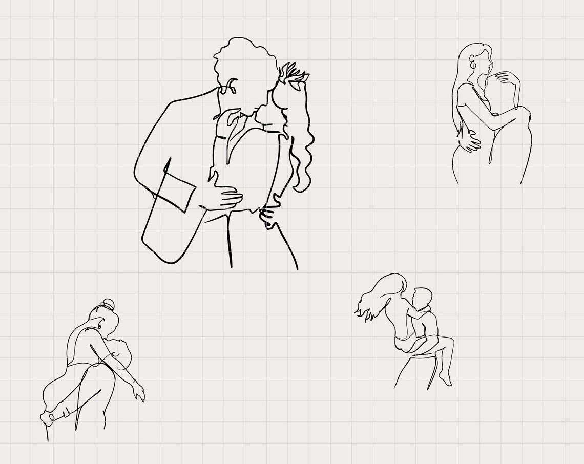 Female Body Line Art, Single Line Art Sexy Woman Silhouette Svg, One ...