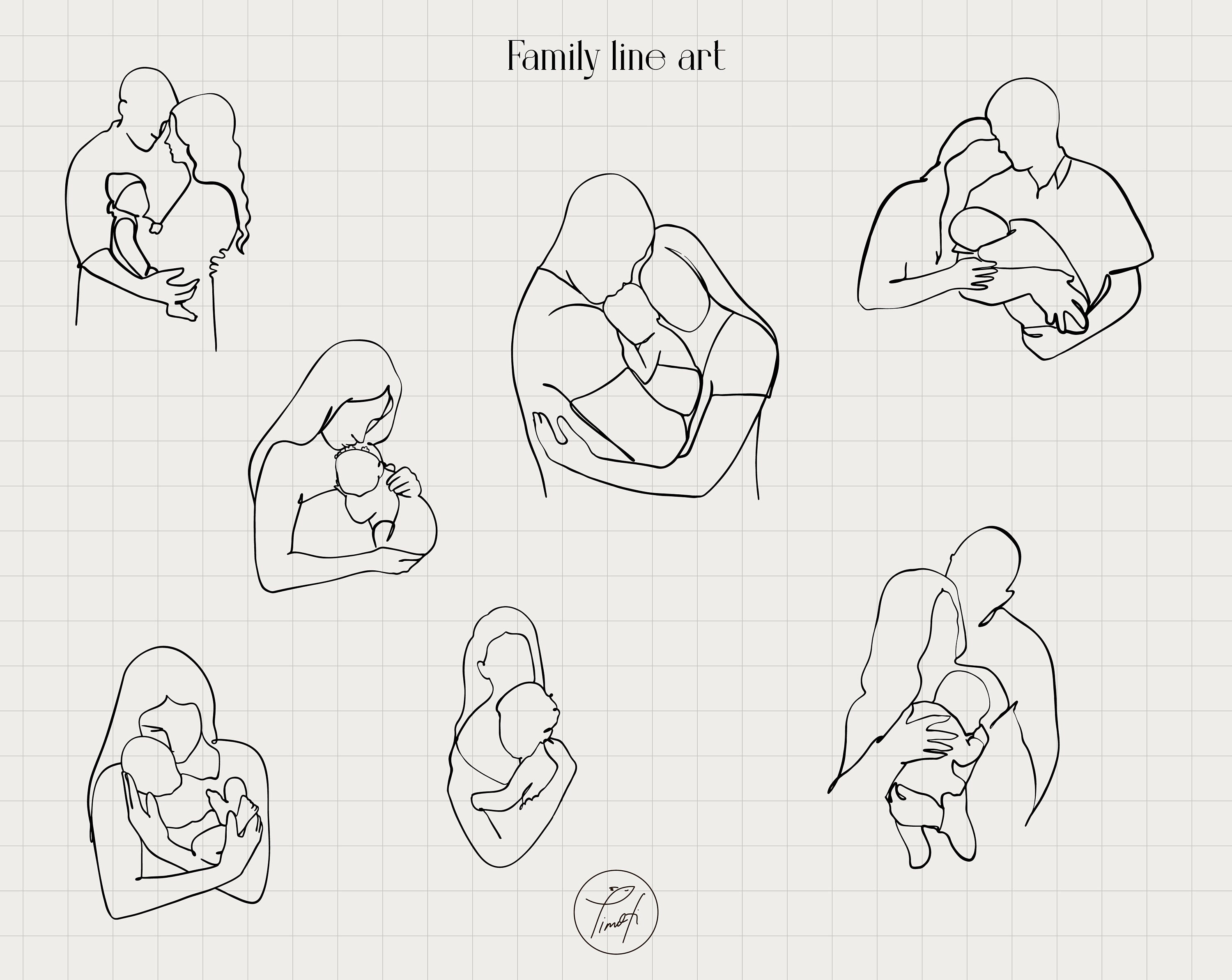 Mother Line Art Svg, Pregnancy Line Art Canva Svg, Breastfeeding Svg ...