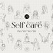 Self Care Clipart Line Art Face SVG, Hand Drawn Line Svg, One Line ...