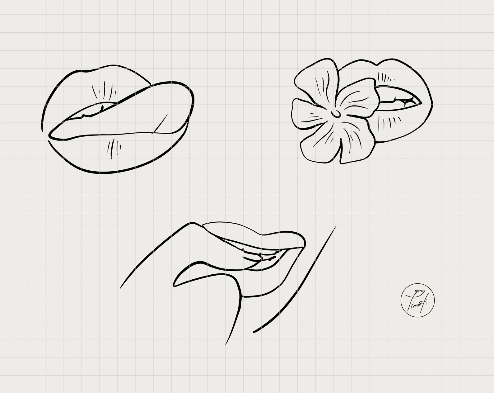 Lips Svg, Woman Svg Single Line Art, Continuous Line Art Commercial ...