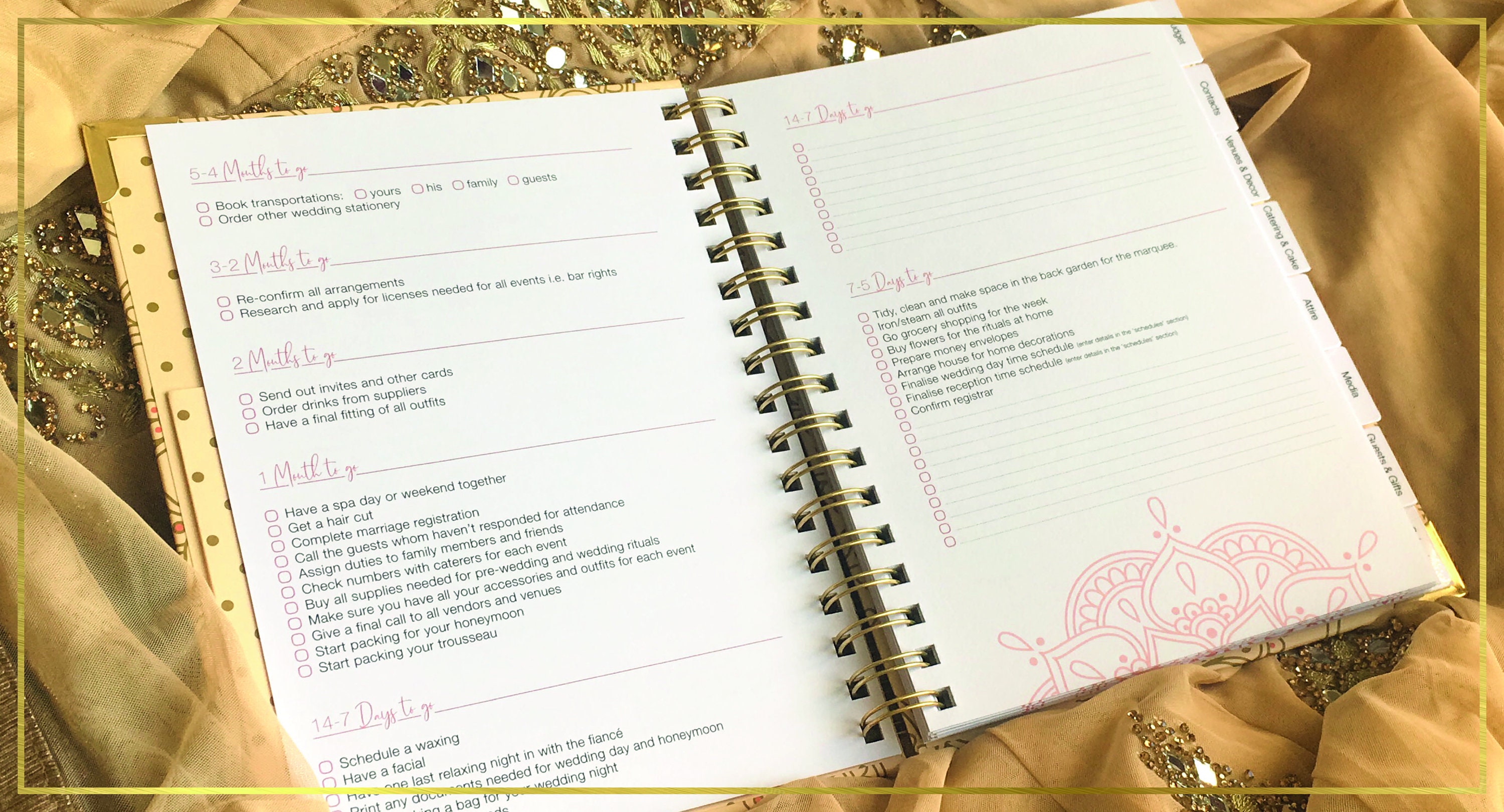 Indian Wedding Planner - Plain - Etsy UK