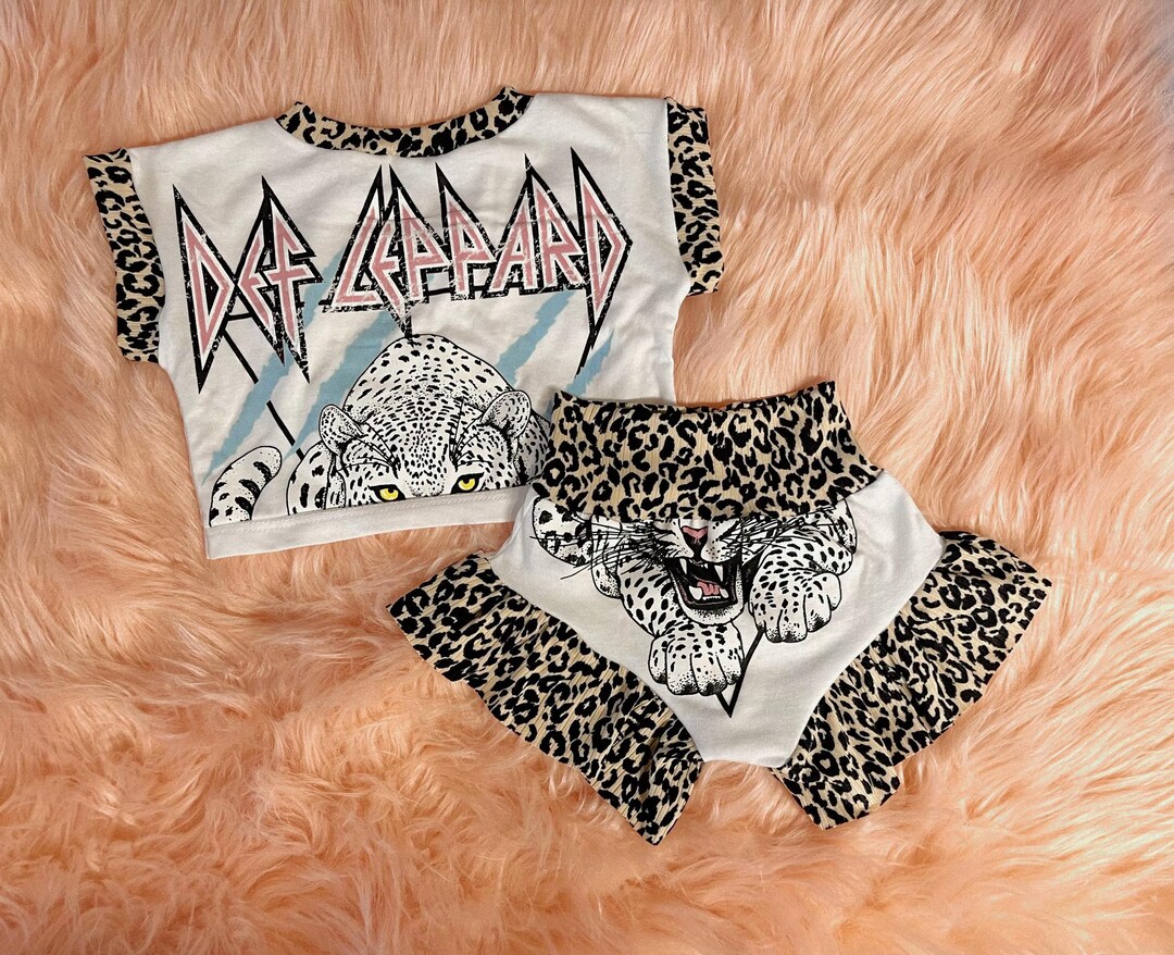 Def Leopard Set / Toddler Clothing/ Baby Clothing/vintage / Boho ...