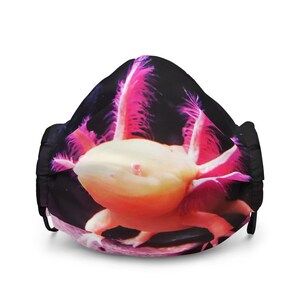Beautiful Axolotl Face Mask exclusive Design - Etsy