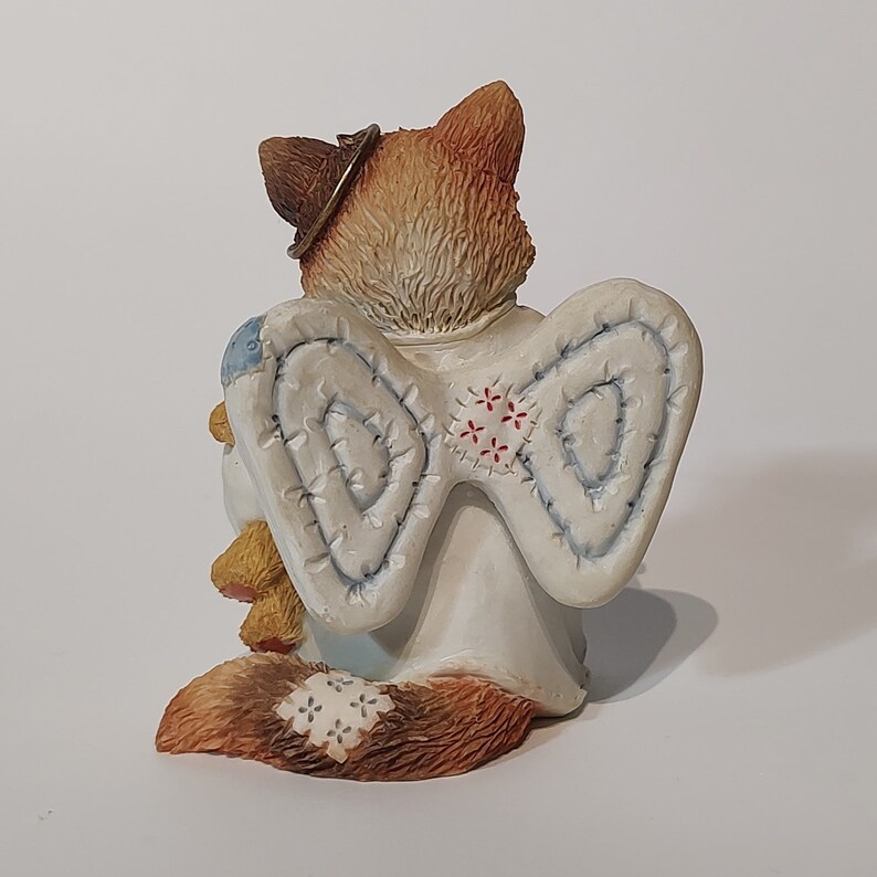 Calico Kittens Angel Cat Figurine Hark-a Herald Angel Enesco 144193 P ...